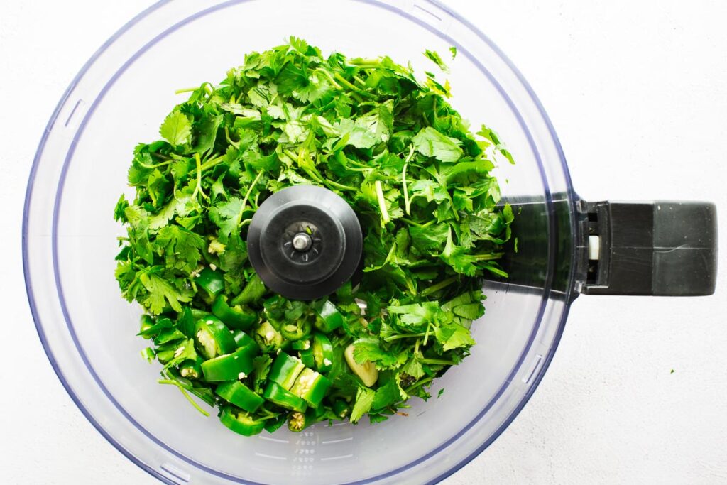 Zhoug Sauce (Spicy Cilantro Skhug) - Non-Guilty Pleasures