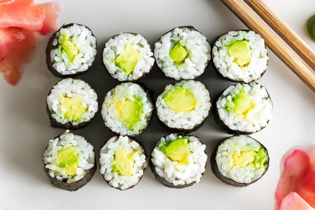 Easy Avocado Sushi Rolls - Non-Guilty Pleasures