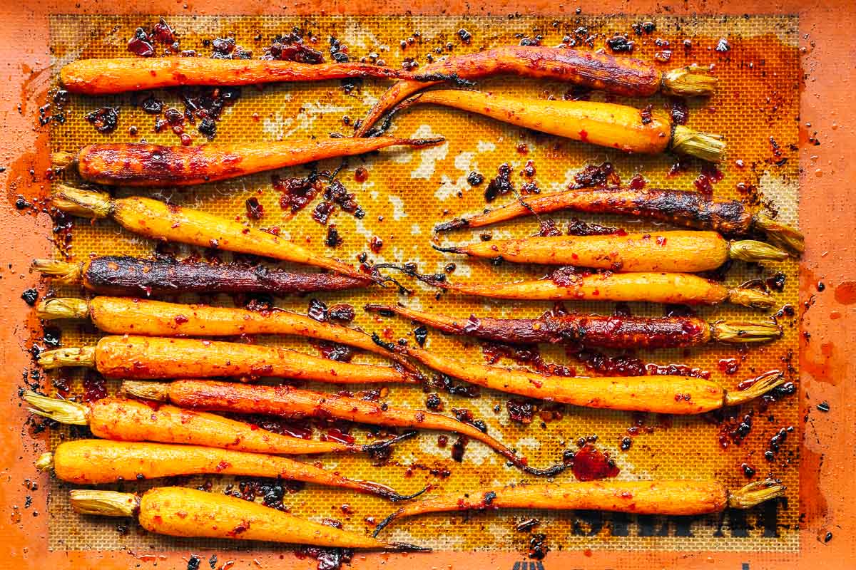 Harissa Roasted Carrots - Non-Guilty Pleasures