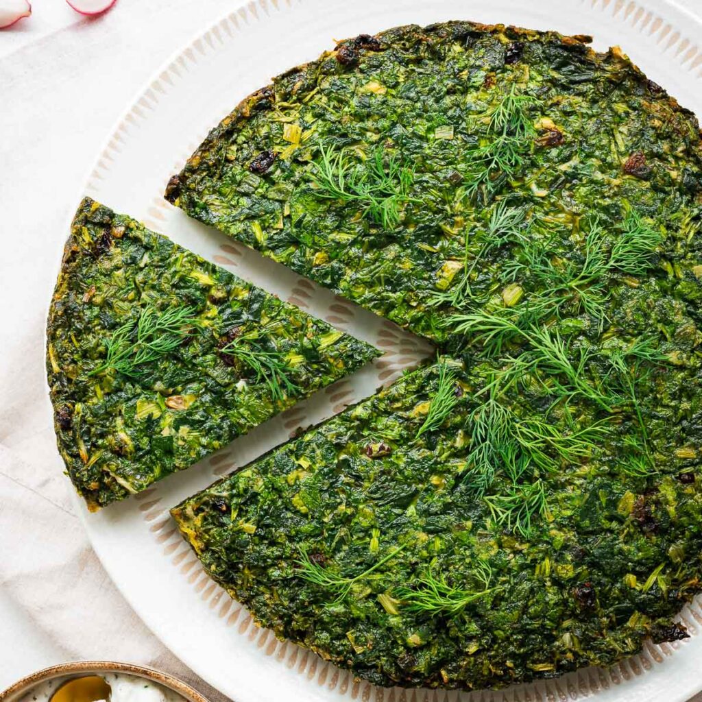 Kuku Sabzi (Persian Herb Frittata) - Non-Guilty Pleasures
