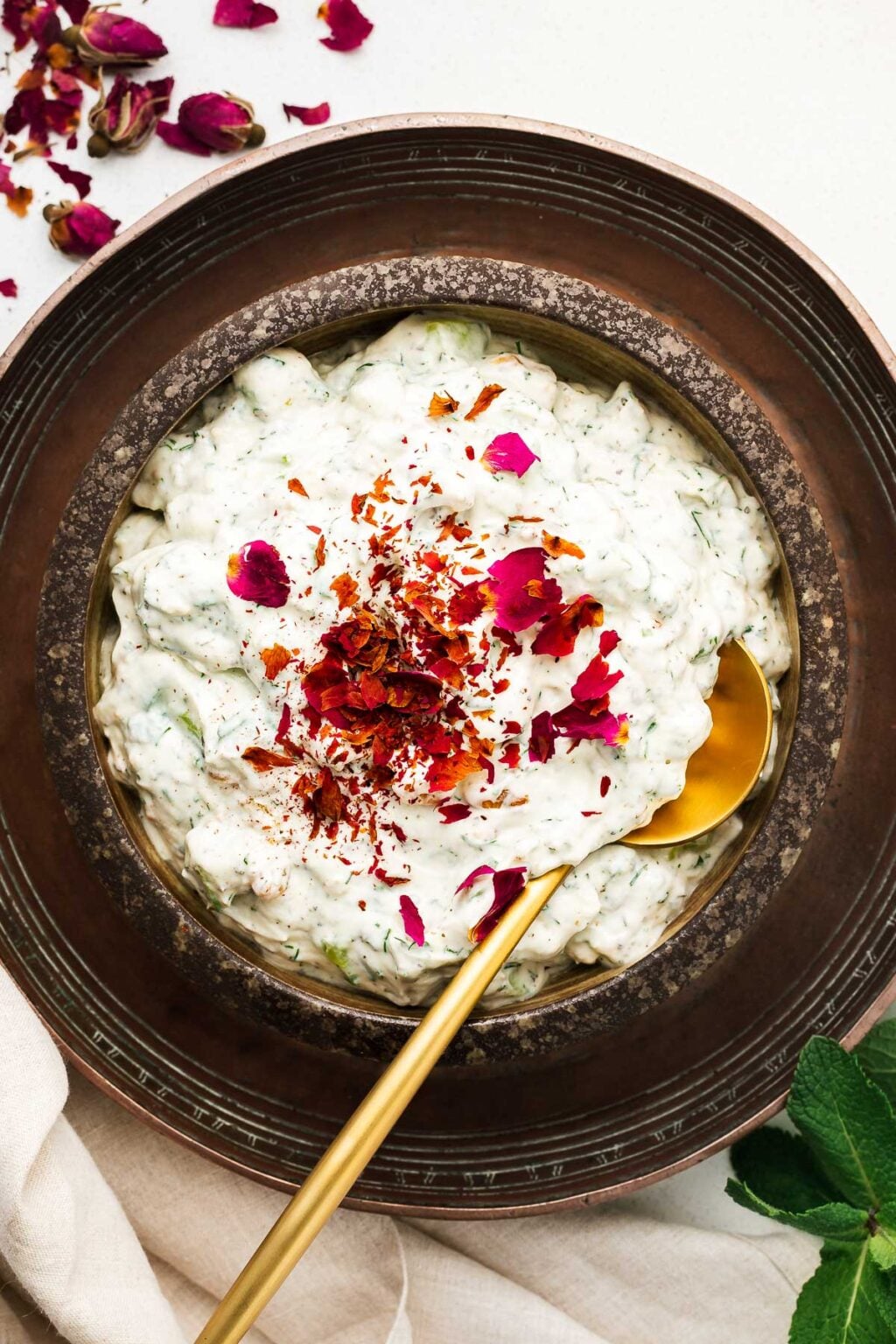 Mast-O Khiar (Persian Cucumber and Yoghurt Dip) - Non-Guilty Pleasures