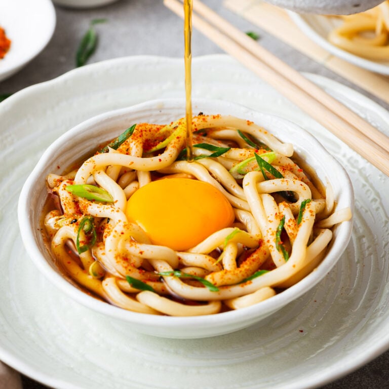 Tsukimi Udon (Japanese Moon Viewing Noodle Soup) - Non-Guilty Pleasures