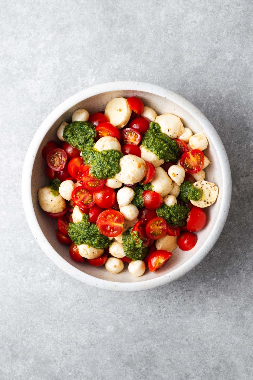 Pesto Caprese Salad (Easy Tomato Salad Recipe) - Non-Guilty Pleasures