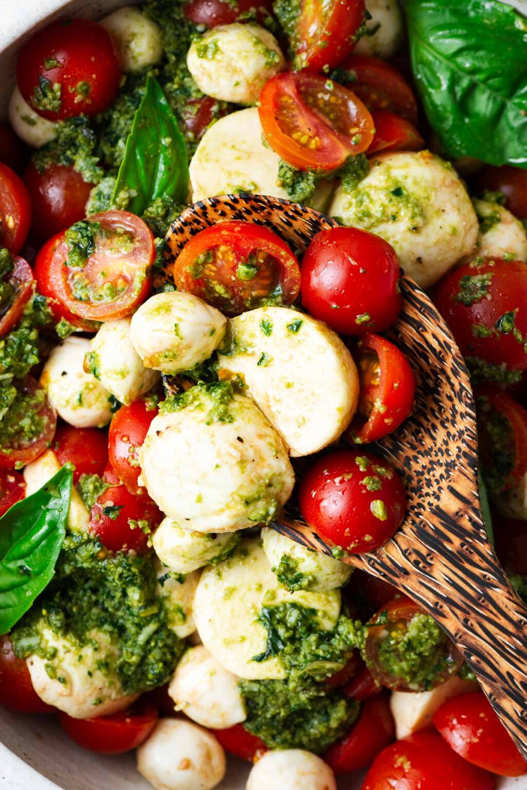 Pesto Caprese Salad (Easy Tomato Salad Recipe) - Non-Guilty Pleasures